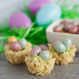 Easter Birds Nest Rice Krispie Treats Recipe! - LemonPeony