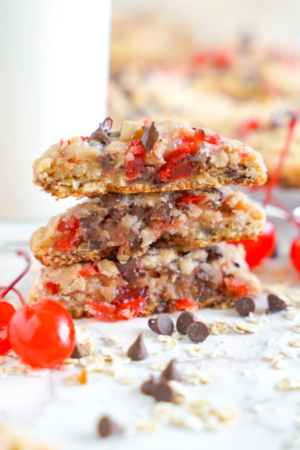 Cherry Chocolate Chip Cookies Recipe - LemonPeony